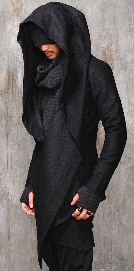 Dark Edgy Diabolic Sharp Avant Garde Hooded Cape Coat By KOKO LIAR on ...